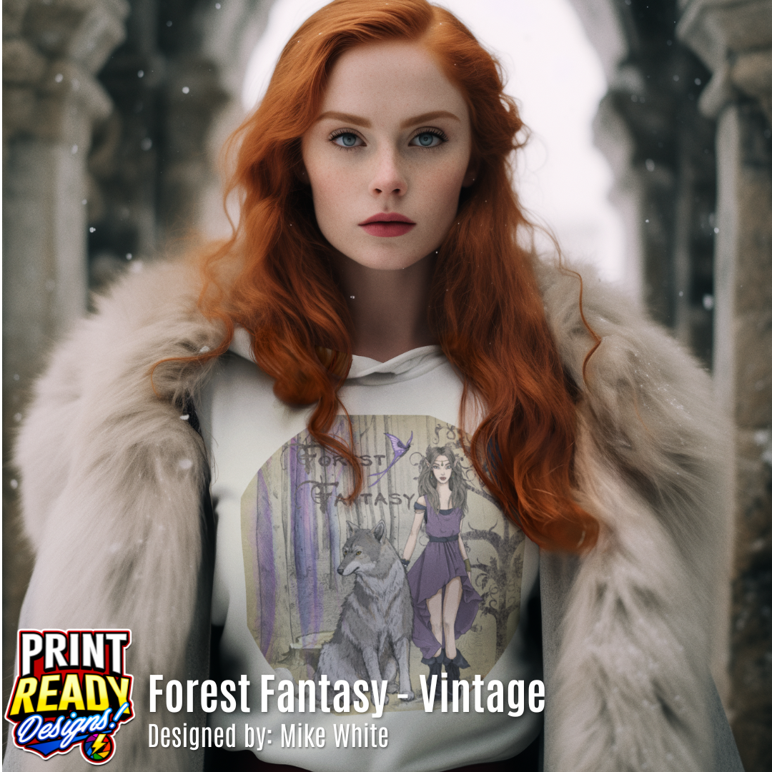 Print Ready - Forest Fantasy - Vintage